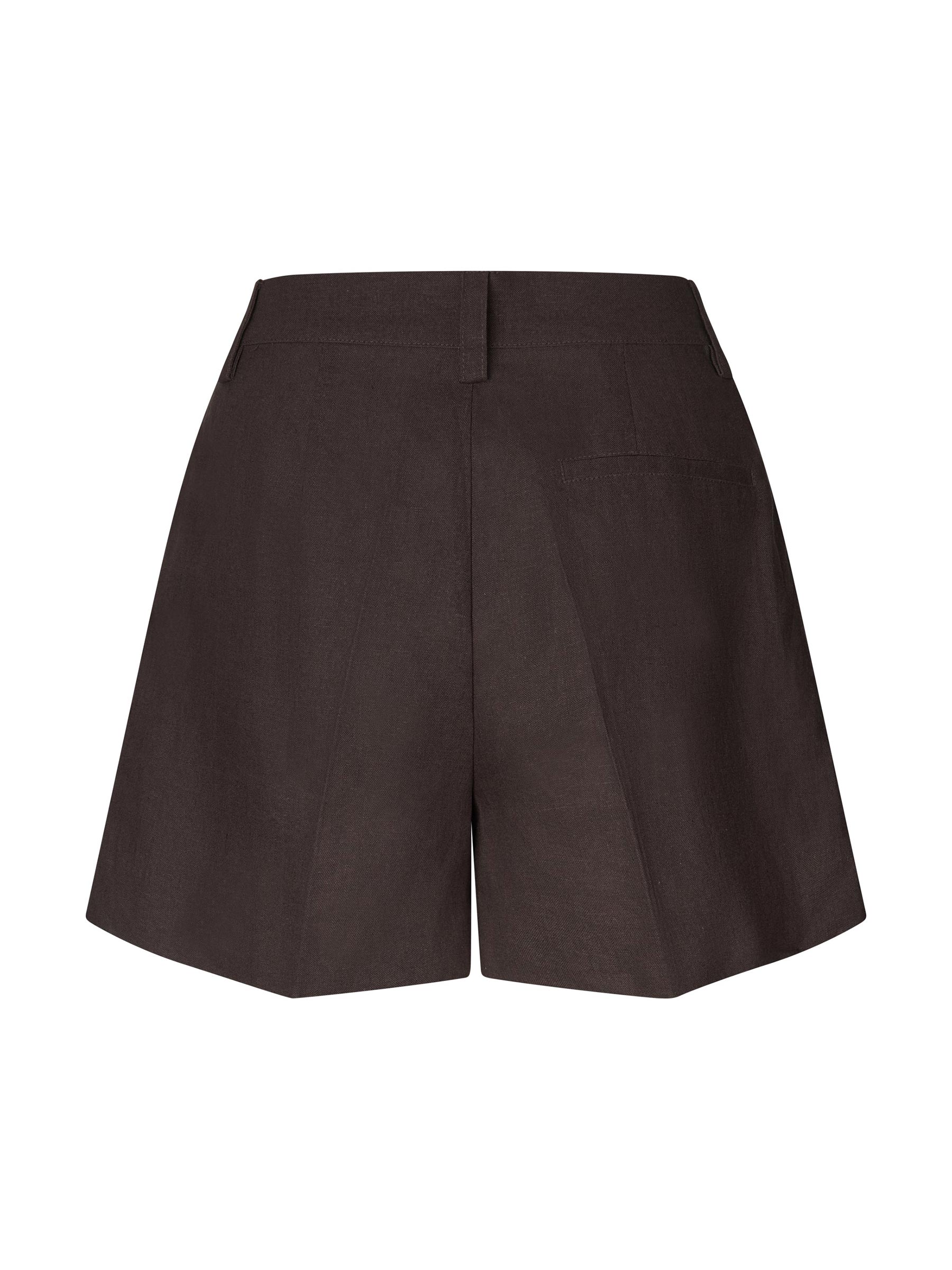 Beige linnen short cristiana-m – Tally-Ho